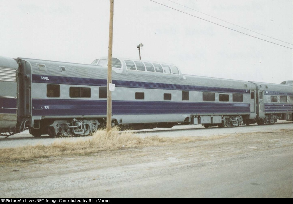 Montana Rail Link Passenger Dome Car #105